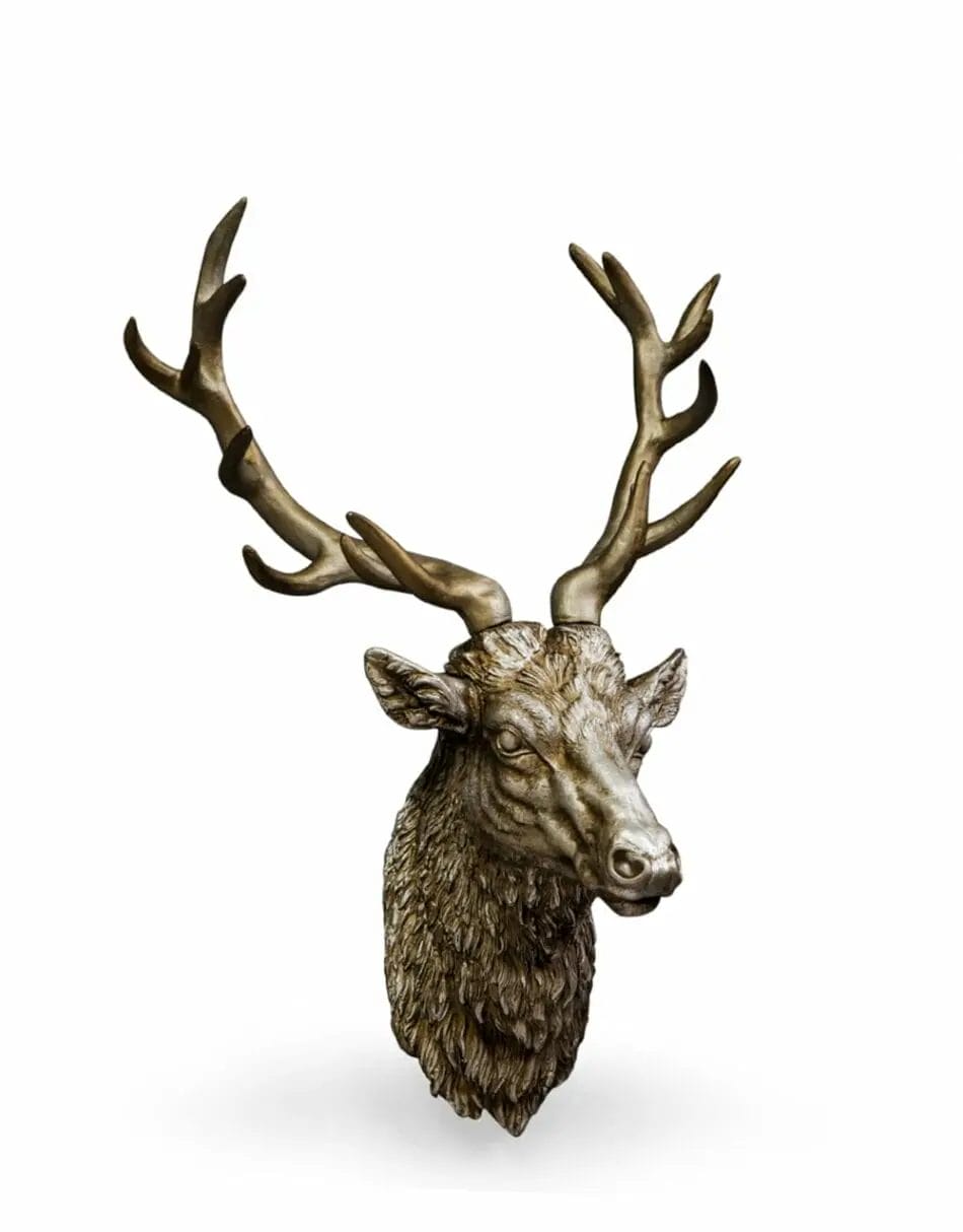 Stag Head - Silver - houseintown.uk