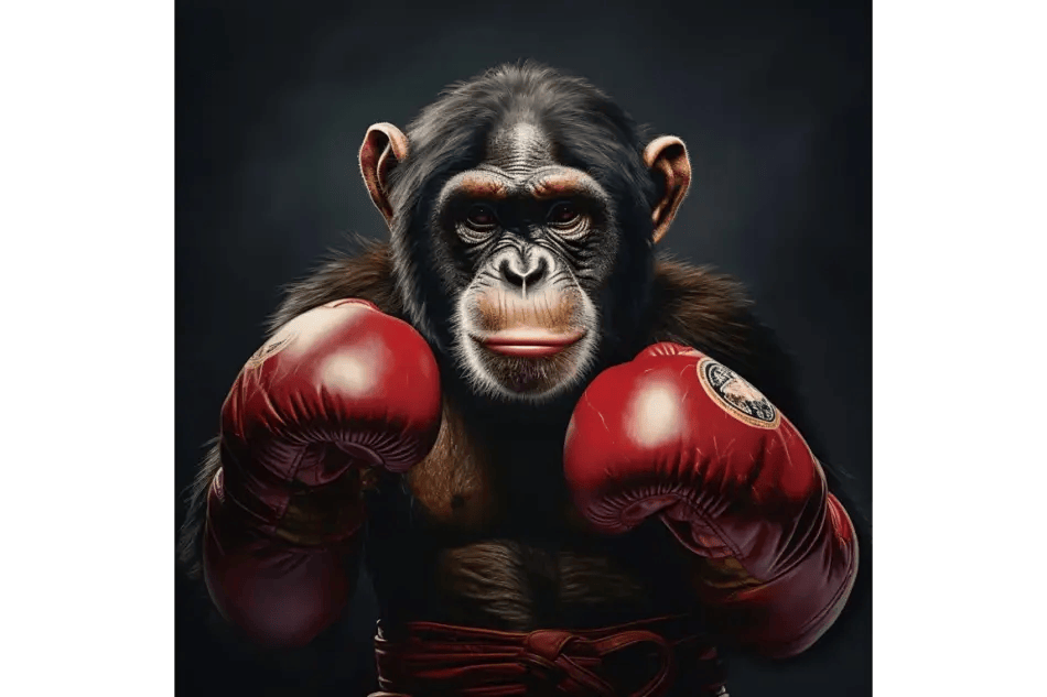 Boxing Monkey Wall Art - houseintown.uk